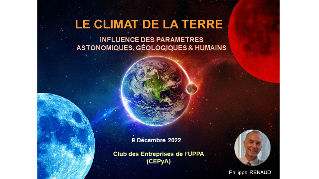 "LE CLIMAT DE LA TERRE : Influence des paramètres astronomiques, géologiques & humains" | UPPA ...